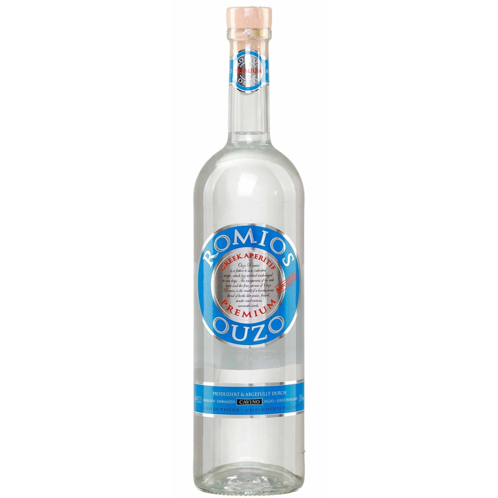 Ouzo Romios 0,7l 38% Cavino bei Jassas kaufen, 9,99