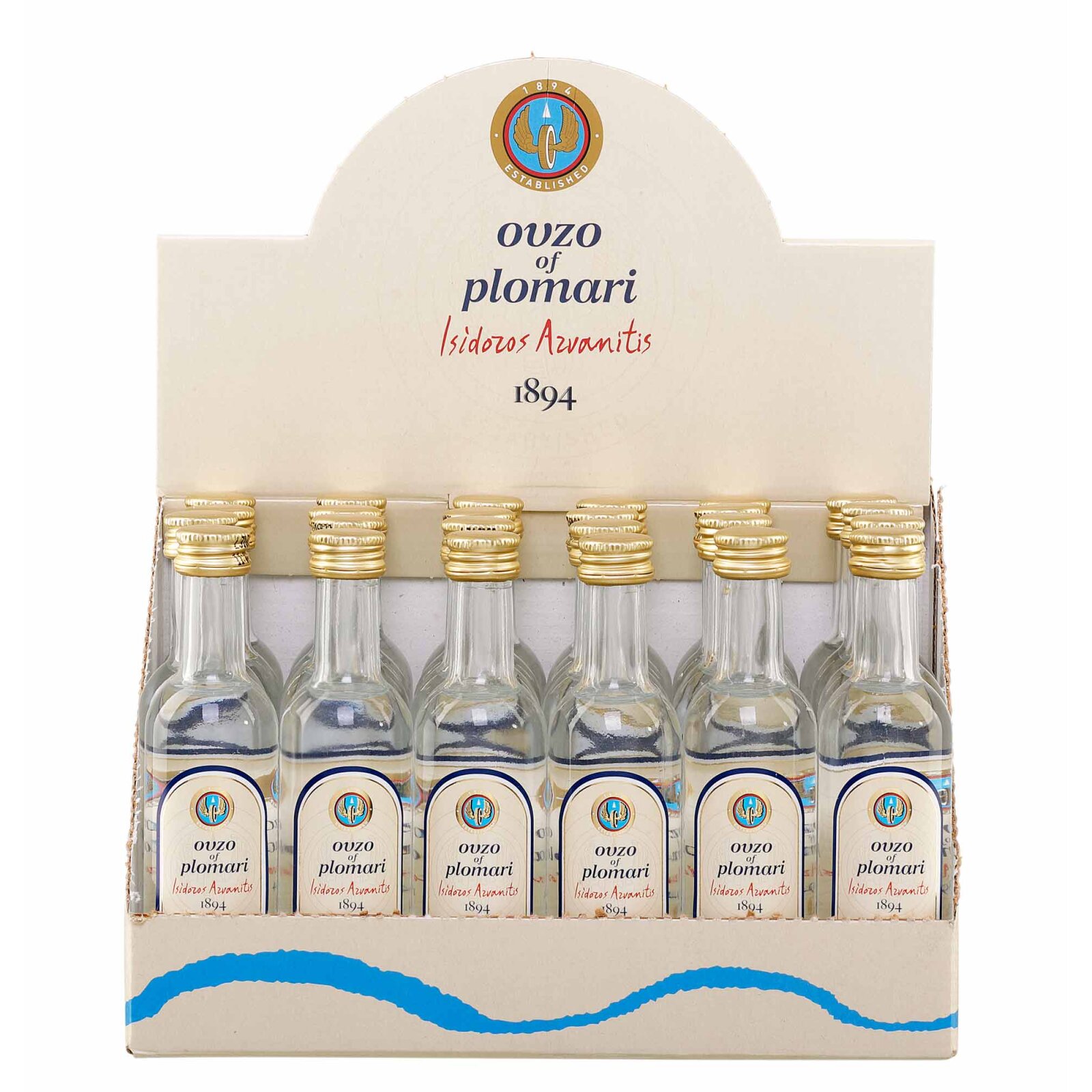 Ouzo Plomari 40% 0,7l I. Arvanitis bei Jassas kaufen, 10,89
