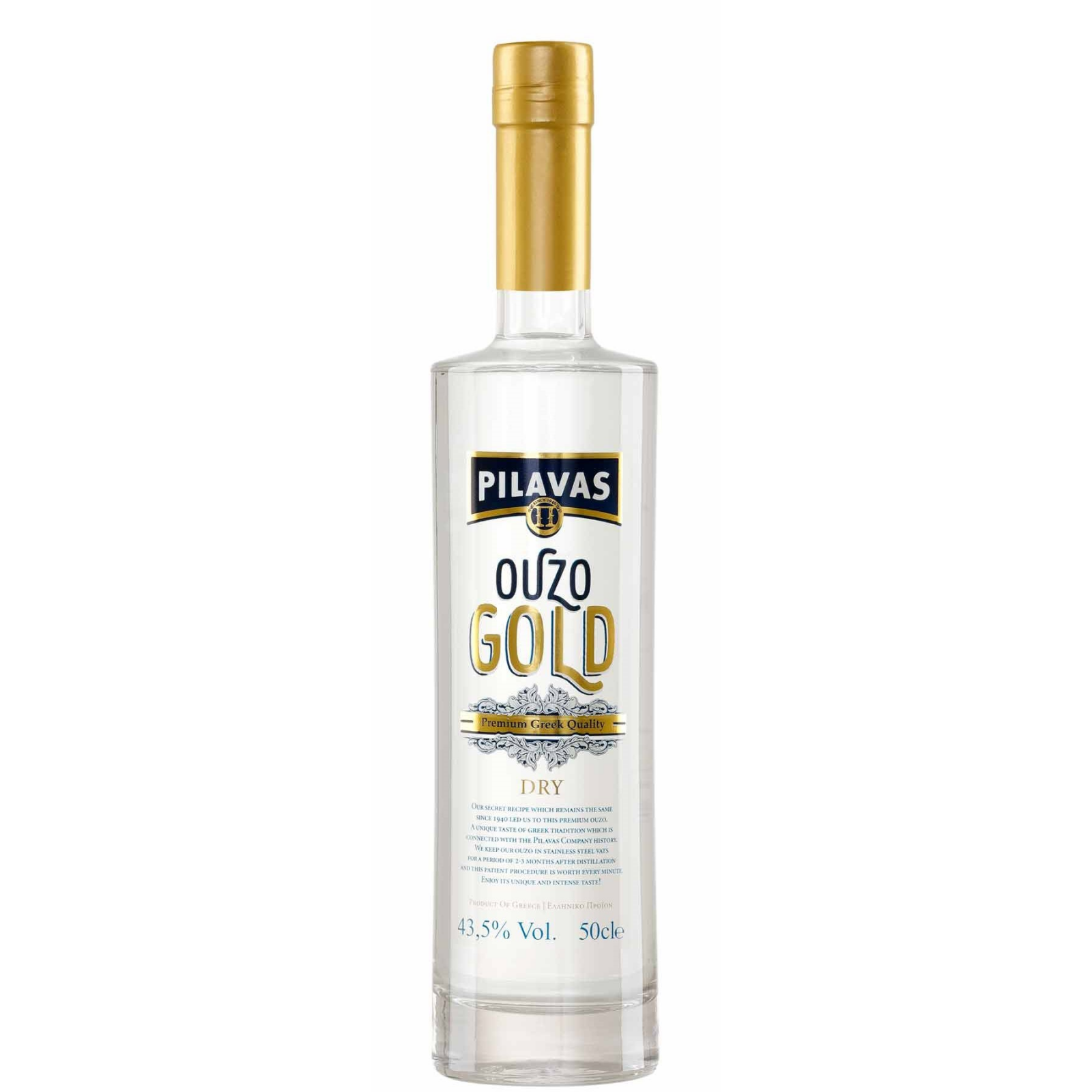 Ouzo Gold 43,5% 0,5l Pilavas exklusiv nur bei Jassas kaufen, 13,49
