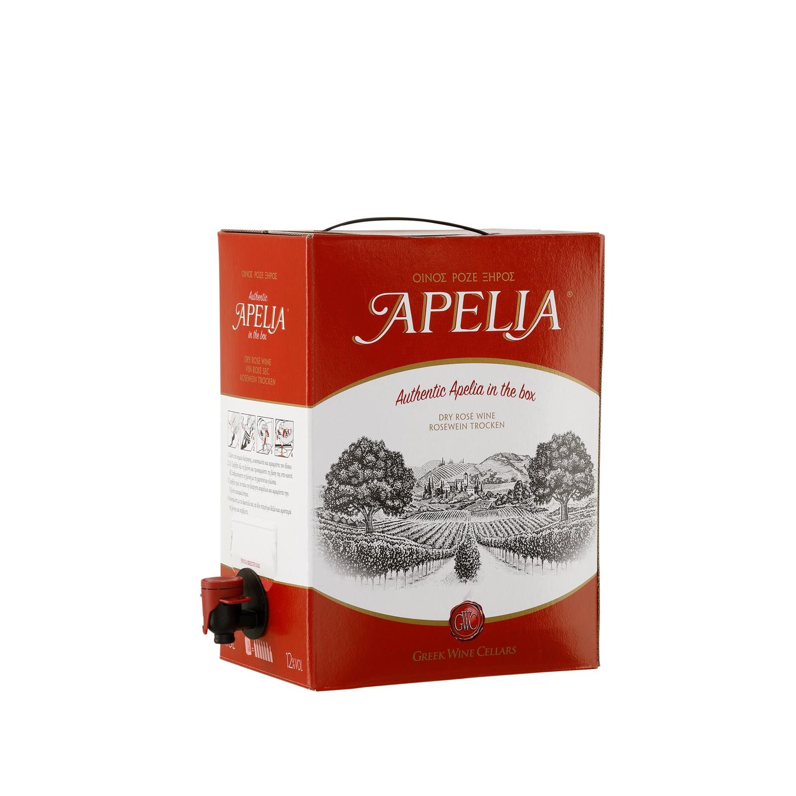 Apelia rosé trocken 3,0l Bag-in-Box Kourtaki bei Jassas kaufen, 13,99